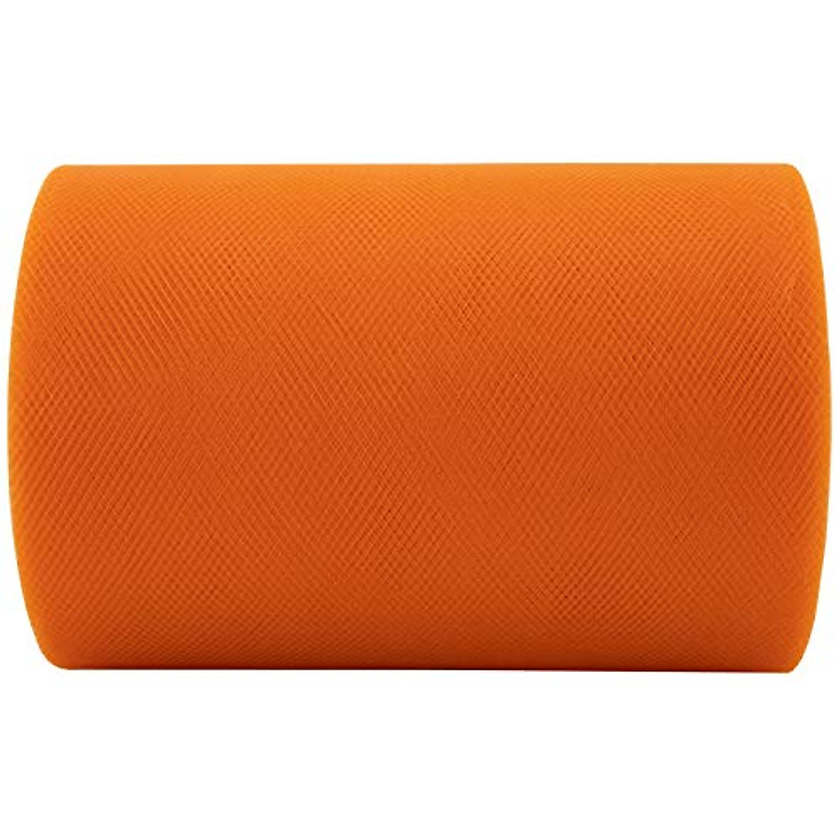 Tulle Fabric Roll | 6” by 100 Yards | Polyester Spool for Crafts Decorations Tutu Weddings Costumes Skirts Parties Gift Bow and More – by Craft Forge (Orange)