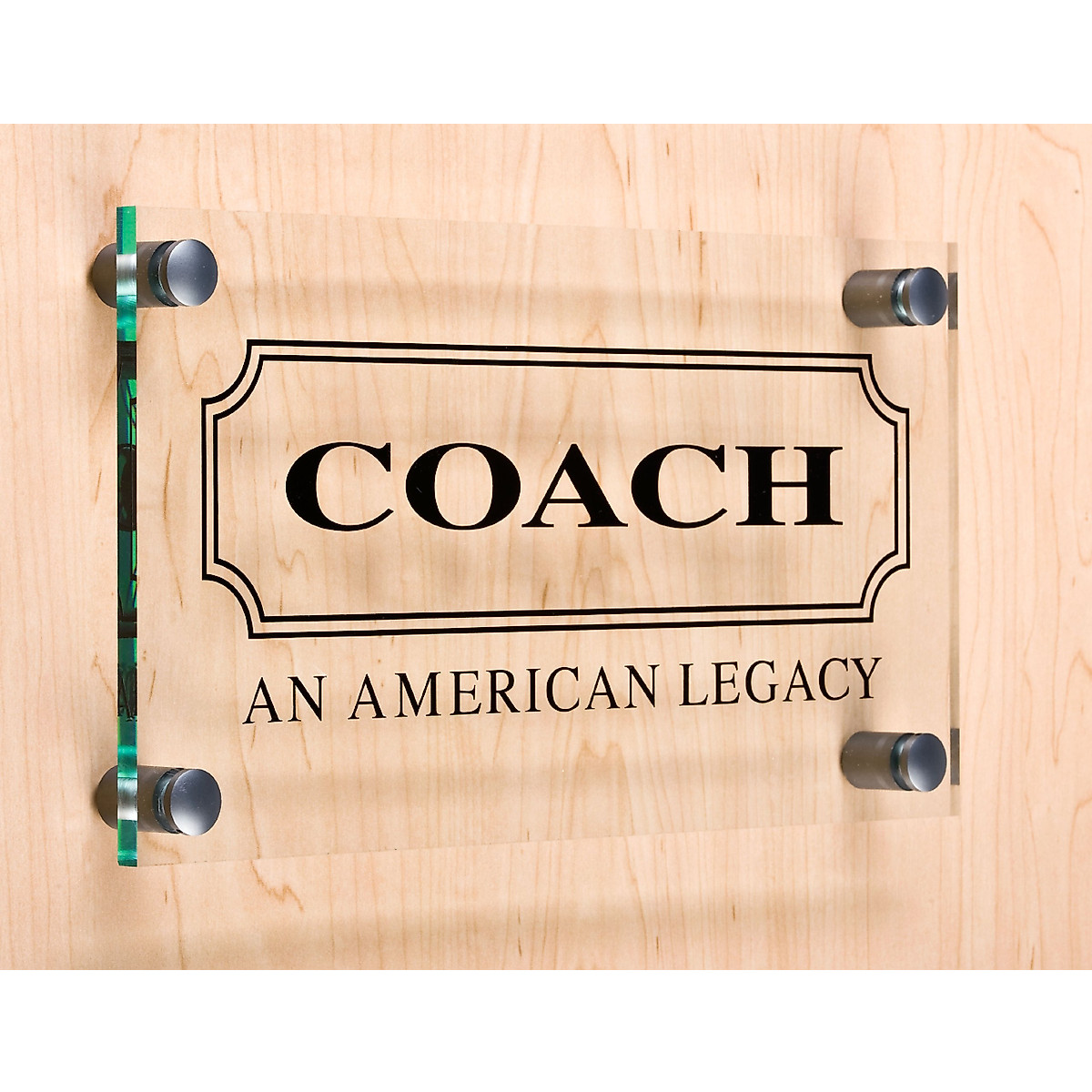 Displays2go Sign Spacers with Titanium Finish, Indoor Use Standoffs, Wall Mounting (FMA1818TI)