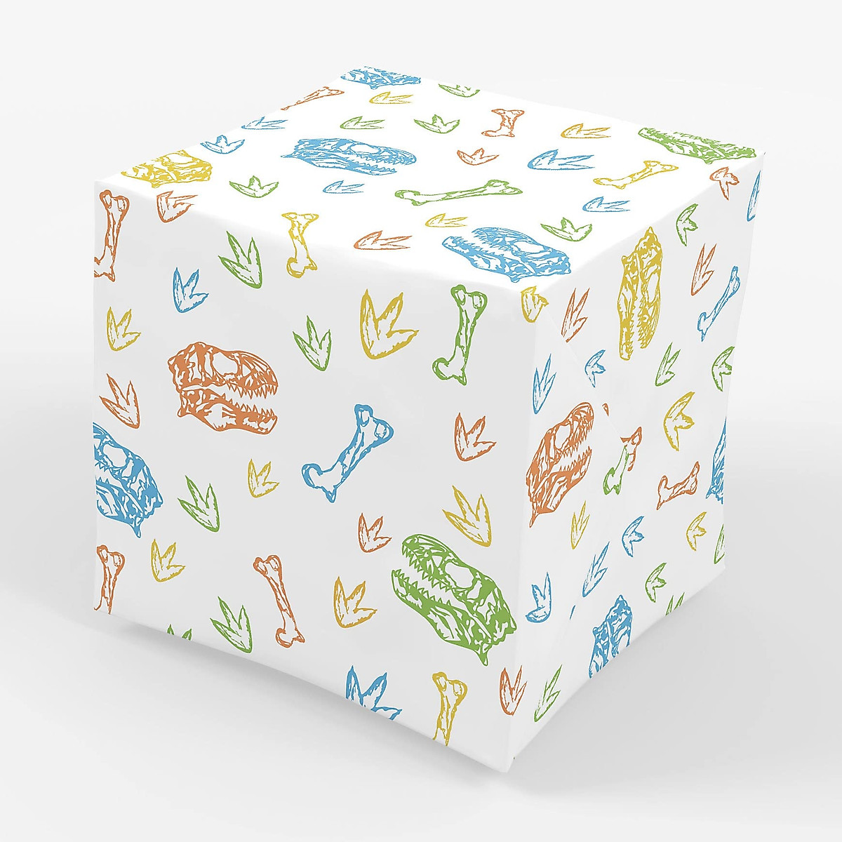 Stesha Party Dinosaur Gift Wrapping Paper Birthday Wrap Folded Flat 30 x 20 Inch (3 Sheets)