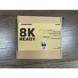 RUIPRO 8K HDMI Ultra High Speed Certified Cable 10 Feet 48Gbps 8K60Hz 4K120Hz Dynamic HDR eARC HDCP2.2/2.3 for RTX4080/4090/3080/3090, Xbox S/X, PS5/4, AVR, Projector, LG/Samsung/Sony TV