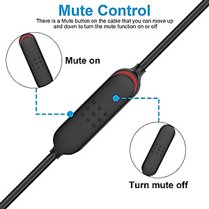 Gneinour QC45 Microphone Cable with Mute Switch Compatible with Bose Quietcomfort 45 Noise Cancelling Headphones for PS4 PS5 Xbox One Controller