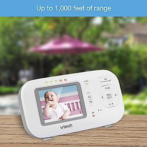 VTech VM2251 2.4" Digital Video Baby Monitor with Full-Color and Automatic Night Vision (Renewed)