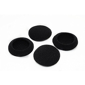 YunYiYi 5 Pairs Black Foam Replacement Earpads Sponge Ear Pads Pillow Cushion Cover Cups Compatible with Sennheiser PC25 PC30 PC31 PC35 PC36 Headphones Headset