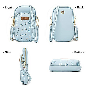 Techcircle Small Crossbody Purse for Girls, PU Leather Cell Phone Wallet Shoulder Bag with Removable Strap for iPhone 12/11/10/8/7, Galaxy Note8/Note9/S9+/S10+/S20 FE, LG Stylo 4/G8/G7/V50, Pink