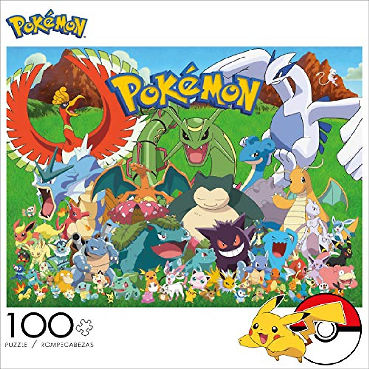 Buffalo Games - Pokémon - Fan Favorites - 100 Piece Jigsaw Puzzle for Families Challenging Puzzle Perfect for Game Nights - Finished Puzzle Size is 15.00 x 11.00