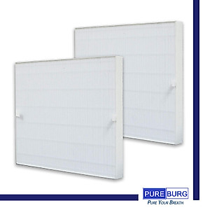 PUREBURG AP-1512HH Replacement True HEPA Filter Set Compatible with Coway AP-1512HH, AP-1518, AIRMEGA 200M Mighty Air Purifiers,Replaces Part 3304899, H13 Activated carbon Air Clean Dust,2+4