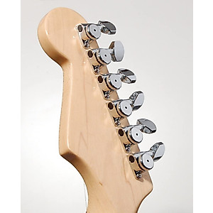 Hipshot Grip-Lock 6 inline Enclosed 21mm Post Locking Tuners - Chrome - Non-Staggered