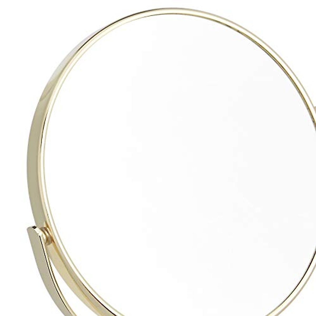 Amazon Basics Tabletop Mount Vanity Mirror - 1X/5X Magnification, Gold
