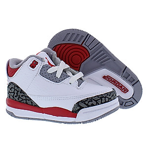 Jordan Baby Boy's 3 Retro (Infant/Toddler) White/Fire Red/Black/Cement Grey 5 Toddler M