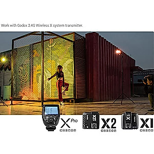 Godox V1 V1-C Flash for Canon Camera TTL Flash Speedlight 1/8000 HSS, 480 Full Power Flashes, 1.5s Recycle Time, 76Ws 2600mAh Li-ion Battery Round Head Flash Godox Flash Speedlite for Canon Cameras