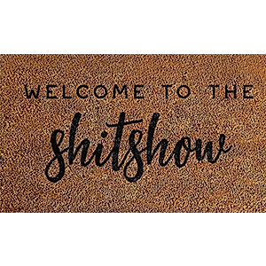 NARFIRE Home Flannel Floor Mat Square Creative Printed Living Room Door Carpet Rug 23.6x15.7In