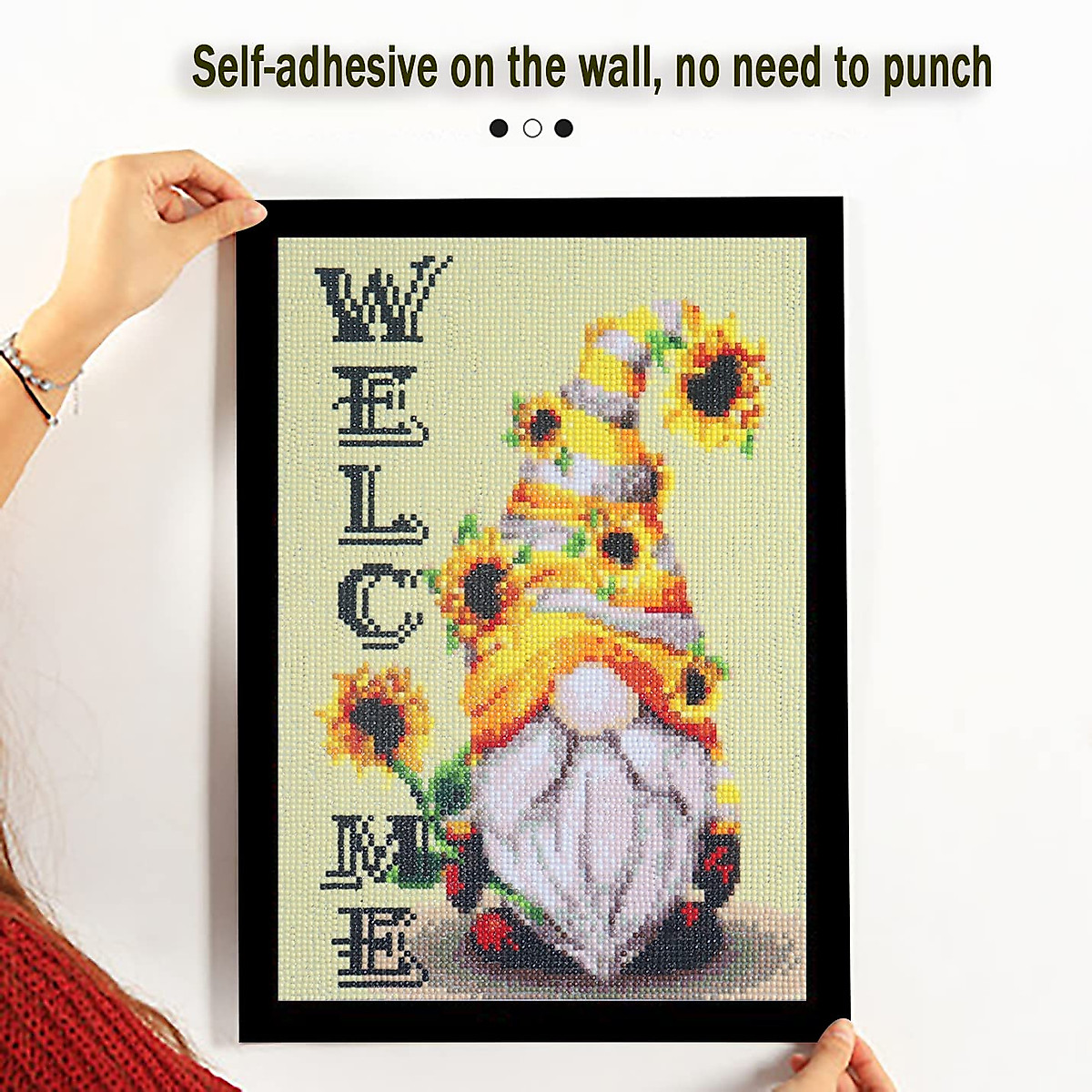 pchmcu 6 Pack 12" x 16 Picture Frame,Diamond Painting Picture Frames for 30x40cm, Magnetic Art Frame,Frames for Wall Window Door Black, Inside Size 10" x 14"