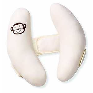 Inchant Adjustable Toddler Headrest & Neck Support, Banana Shape Travel Pillow,Best Headrest for Car Seat,Pushchair, White