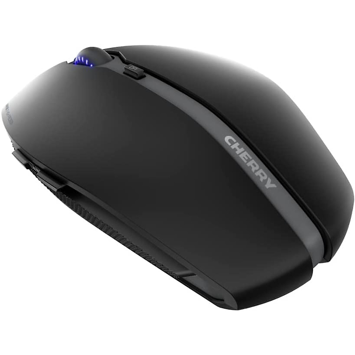 Cherry GENTIX BT Wireless Bluetooth Mouse, Multi-Device Function for up to 3 Devices, Switchable Resolution (1K/2K DPI), 7 Buttons and Scroll Wheel, Battery Operated (Black)