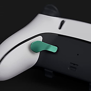 eXtremeRate Back Paddles for PS5 Edge Controller, Metallic Aqua Green Replacement Interchangeable 4PCS Metal Back Buttons for PS5 Edge Controller - Controller NOT Included