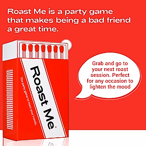 Roast Me Adult Card Game to Flame All Those Around You, Perfect for Party Games with 420 Life-Changing Roasts and 70 Hilarious Challenges