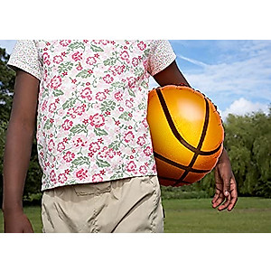12Pcs Basketball Balloons 18inch Basketball Party Decorations Supplies Basketball Foil Balloons for World Game Sports Basketball Birthday Party Supplies Favors