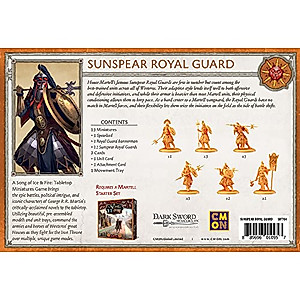 CMON A Song of Ice and Fire Tabletop Miniatures Game Sunspear Royal Guard Unit Box | Strategy Game for Teens and Adults | Ages 14+ | 2+ Players | Average Playtime 45-60 Minutes, Multicolor (SIF704)
