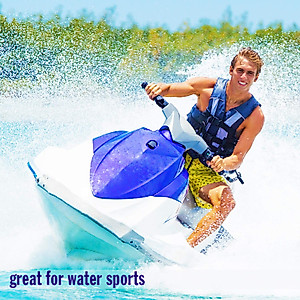 Mack's AquaBlock Swimming Earplugs, 2 Pair - Comfortable, Waterproof, Reusable Silicone Ear Plugs for Swimming, Snorkeling, Showering, Surfing and Bathing (Purple)