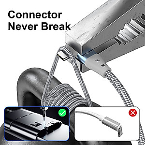 Uiwhsow Link Cable 13ft/4m, USB3.0 A to USB Type C Cable 90 Degree 5Gbps Fast Data Transfer USB C Charging Cable