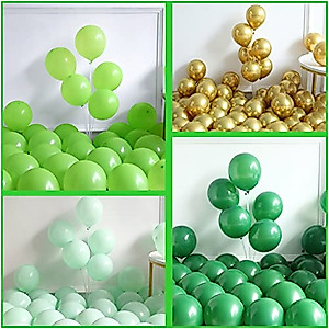 Enanal St.Patrick’s Day Balloon Garland Arch Kit, 146pcs Green Balloons with Clover Rainbow 4D Gold Foil Balloons for St.Patrick Day Party Birthday Baby Shower Decorations (St. Patrick's Day)