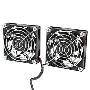 Router Fan Cooler,5V Quiet USB Router Heat Dissipation Dual Cooling Fan,for ASUS RT-AC68U AC86U EX6200 for Tengda AC15 Router