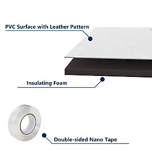 Pearwow Window Air Conditioner Surround Foam Insulation Panels,AC Side Insulating Sun Block for Summer and Winter