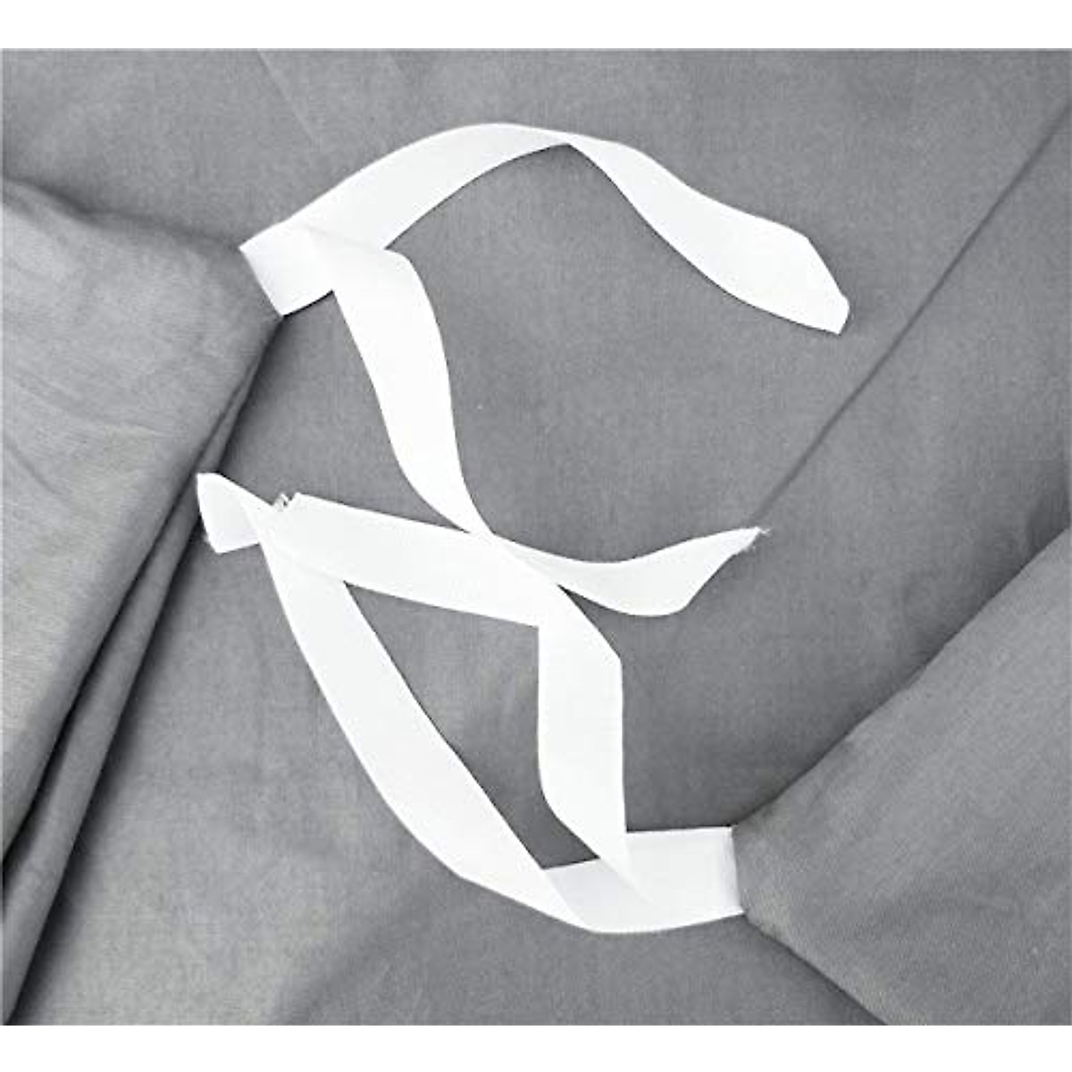 Kpblis Cotton Duvet Cover for Weighted Blanket 60"x80" JUST Cover, Dark Grey