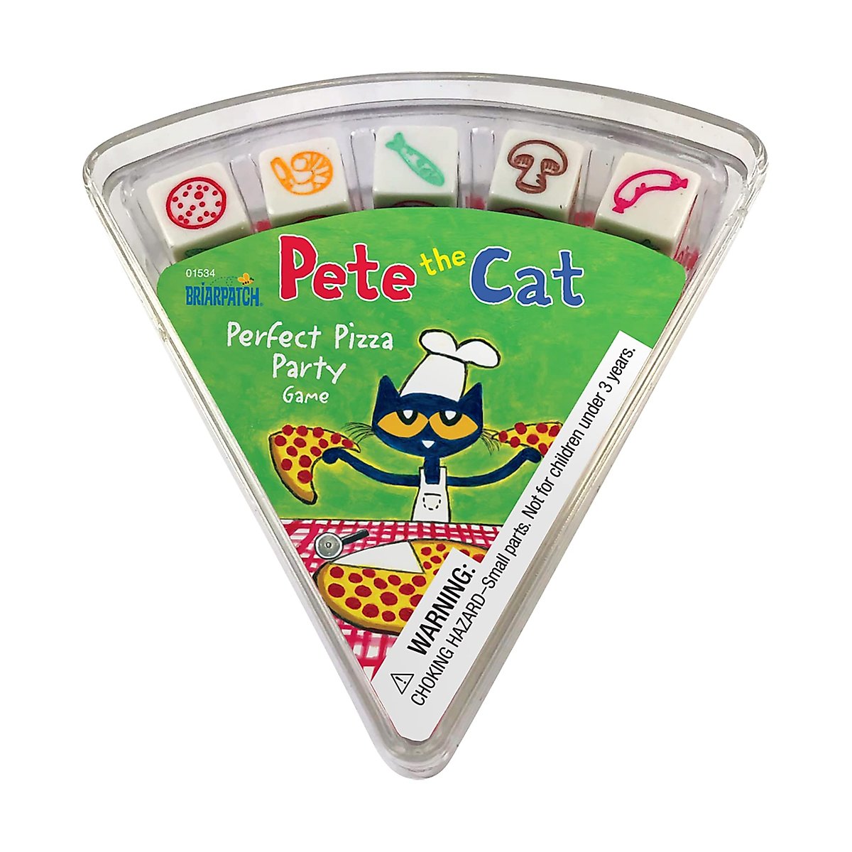 Briarpatch, Pete The Cat Perfect Pizza Party Dice Game, Based On Early Reader Books by James Dean, Preschool Learning for Children