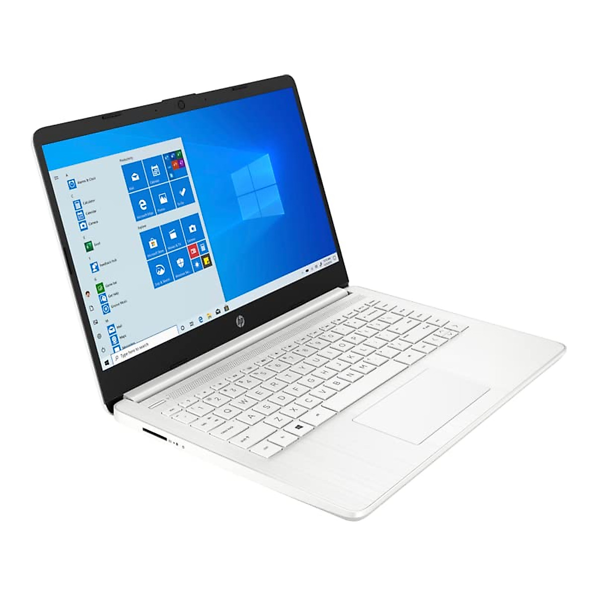 HP Laptop 14-dq3020ca 14" HD (1366 x 768) Intel Celeron N4500, Intel UHD Graphics, 4GB DDR4 RAM, 64GB eMMC Storage, Windows 10 Home S, Snowflake White (Renewed)
