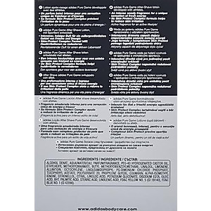 adidas Pure Game Men After Shave by adidas, 3.4 Fl Oz, Multi-color