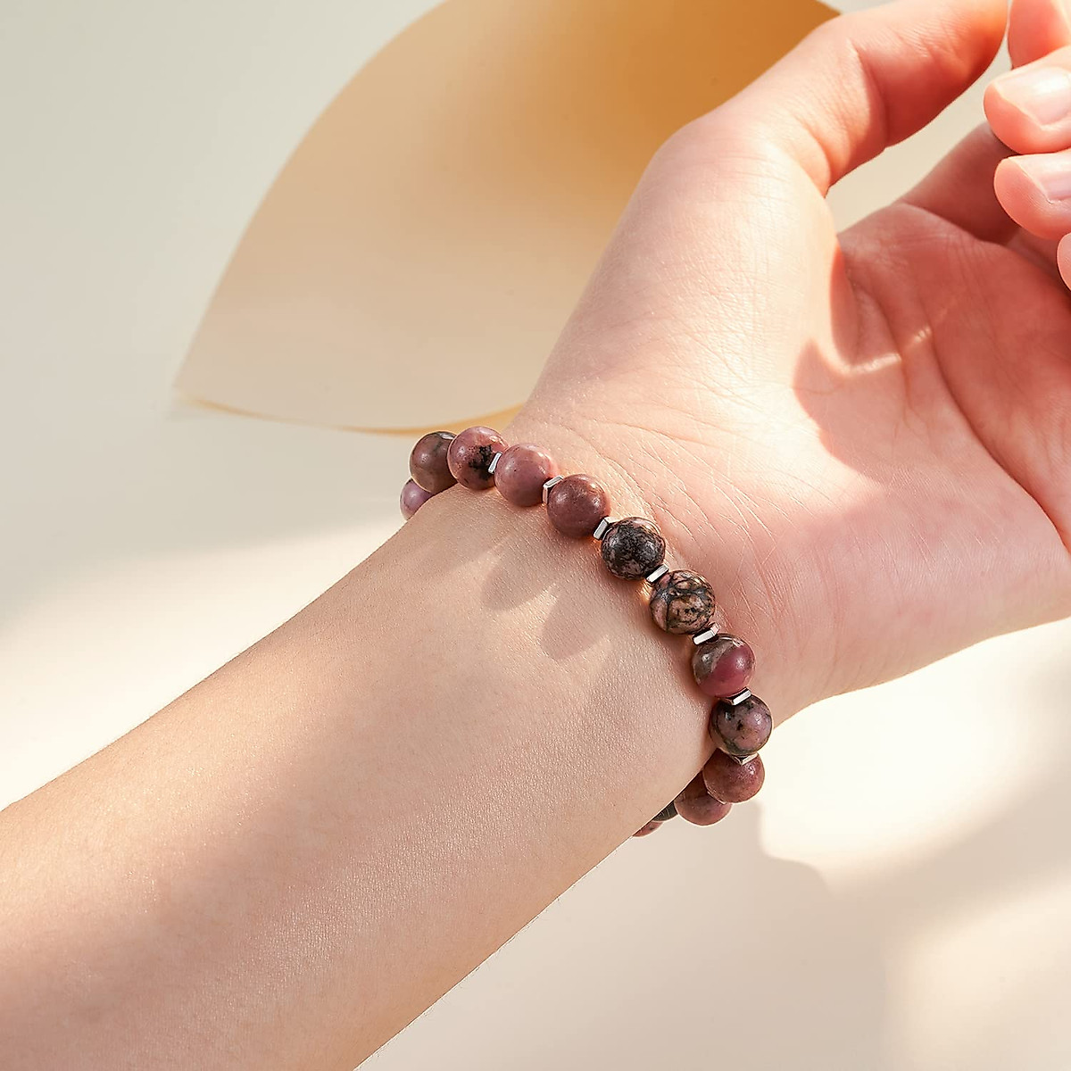 JOGDIAM Breast Cancer Survivor Gifts Bracelets for Woman Breast Cancer Awareness Accessories Motivational Encouragement Inspirational Gifts for Women Best Friend Sister