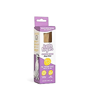 Little Loyals Himalayan Recipe Cheese Dog Chews - 100% Natural, Long-Lasting Treats for Aggressive Chewers, Puppies & Bored Dogs | Odorless, Protein-Rich, Gluten & Lactose-Free | Medium