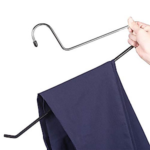 VASLIM 8 Pack Blanket Hangers Heavy Duty Black Vinyl Coated Nonslip - Great for Quilts, Comforters, Table Cloths, Towels, Sleeping Bags,Drapery and bedspreads