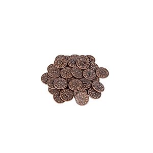Middle Ages Themed Gaming Coins - Tiny 15mm 18-Pack, Novelty Fantasy Replica Coins