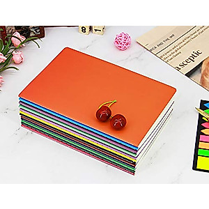 Zegrox A5 Colorful Blank Sketchbook Unruled Journal Pack Planner with Unlined Paper,Thick Blank Journal -60 Pages, 12 Pack (Blank)