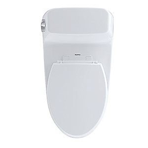 TOTO MS854114E#01 Eco Ultramax Elongated One Piece Toilet, Cotton White