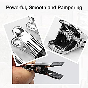 10 Pack Long Lasting Stainless Steel Clothespins with Anti-Scratch Function, Strong Grip, Weather-Resistant, Multipurpose Clip, Clothesline Laundry Clips, Food Packages Clips, Hanger Clips