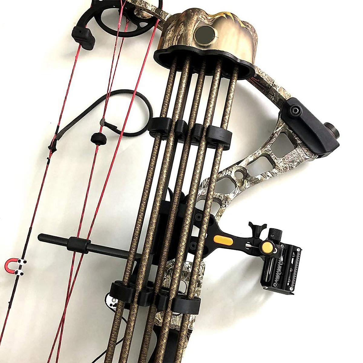 Zerone 5 Arrow Bow Quiver, Accessory Universal Archery for Bow Quiver,Quick Detach, Lightweight, Quiet Shooting for Compound Bow Hunting Shooting (Camo)