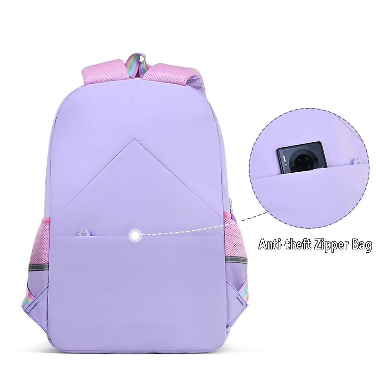 HIPOTUO Unicorn Backpack Cute Laptop Backpacks Casual Durable Lightweight Travel Bags Medium
