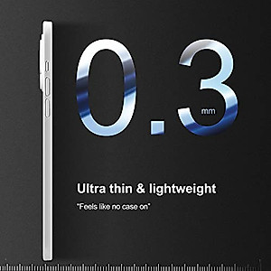 memumi [Upgraded Version for iPhone 14 Pro Ultra Thin Case, Lightweight PP Matte Finish Coating Slim for iPhone 14 Pro 2022 Phone Case Smooth Grip with 0.3 mm Minimalist Design Semi-Transparent White