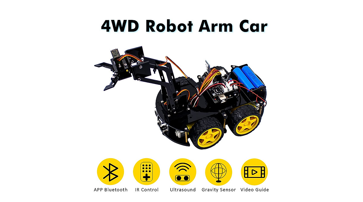 LAFVIN STEM Robot Car Kit: Arduino Compatible & Programmable