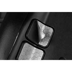 TouchProtect Steam Deck Grip Kit - Front touchpad and back button skin set. Steam Deck accessory bundle. (Hex Silver)