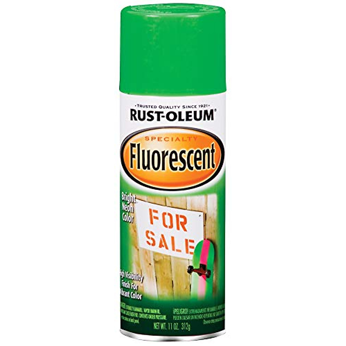 Rust-Oleum 1932830 Specialty Fluorescent Spray Paint, 11 Ounce, Green