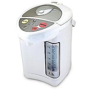 Panda Electric Hot Water Boiler and Warmer, Hot Water Dispenser, 304 Stainless Steel Interior (3.3 Liter, White)