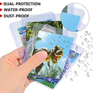 360 Pieces Hard Card Sleeves Clear Card Holder for Trading Card Transparent Card Protectors for Baseball Card, Sports Card, Gaming Card 2.5 x 3.5 Inch