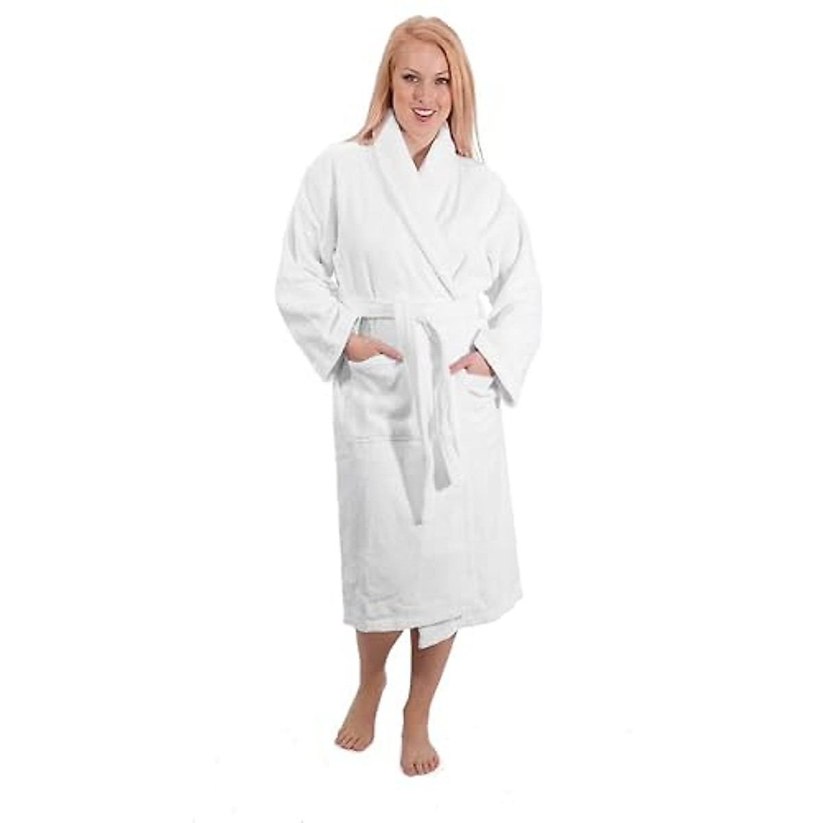 Luxury Terry Cloth Bathrobe - Premium Hotel Robes Made with 100% Turkish Cotton (X Large)