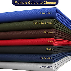 Foreate Waterproof Fabric by The Yard 600d Cordura Canvas Fabric 58 inch Wide for Indoor Outdoor Patio 1 Yard, Black