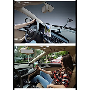 MagicHold 360 Degree Rotating Double Hold Car Mount Holder Compatible with Ipad Mini, IPAD Air, Ipad Pro 9.7 10.5 Inch, iPhone ,Tablets or Smartphone 3 to 11 Inch