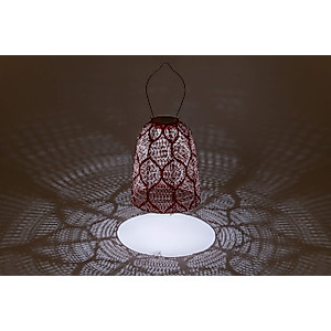 Allsop Home & Garden 32300 Stella Bell Solar Lantern, Burnt Sienna